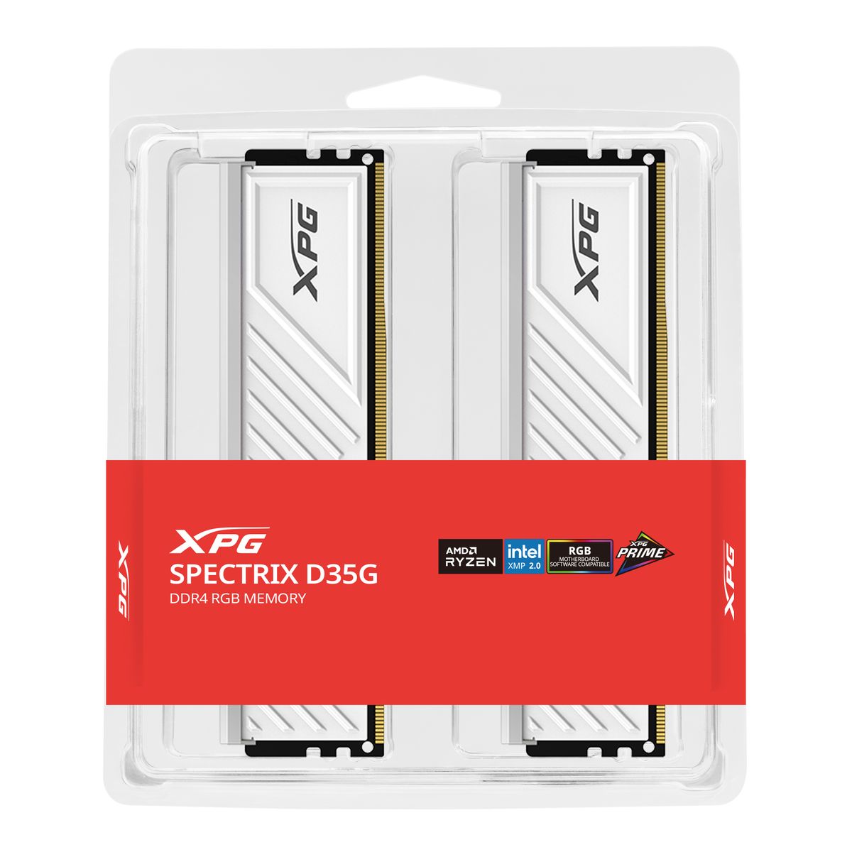 XPG SPECTRIX D35G 16GB (2x8GB) RGB DDR4 Desktop Memory Kit, 3200 MHz ...